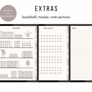 Digital Reading Journal Reading Log Book Tracker Reading List Goodnotes ...