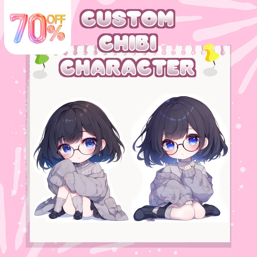 Custom Chibi Anime Chibi Character Chibi Logo Cute Chibi Chibi Emotes ...