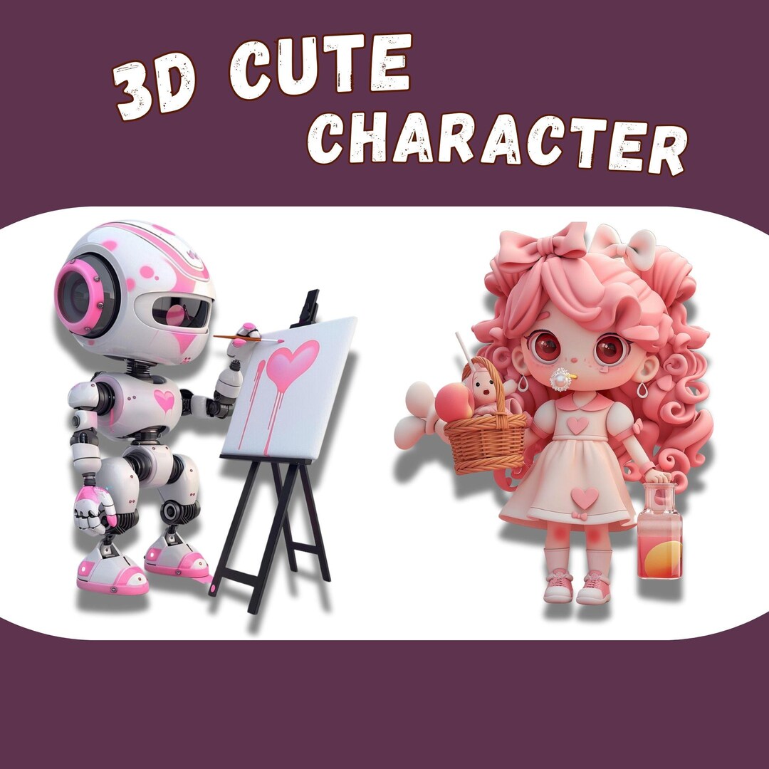 Custom Cute 3D Models, 3D Chibi, 3D Animals, 3D Cartoons, 3D Character ...
