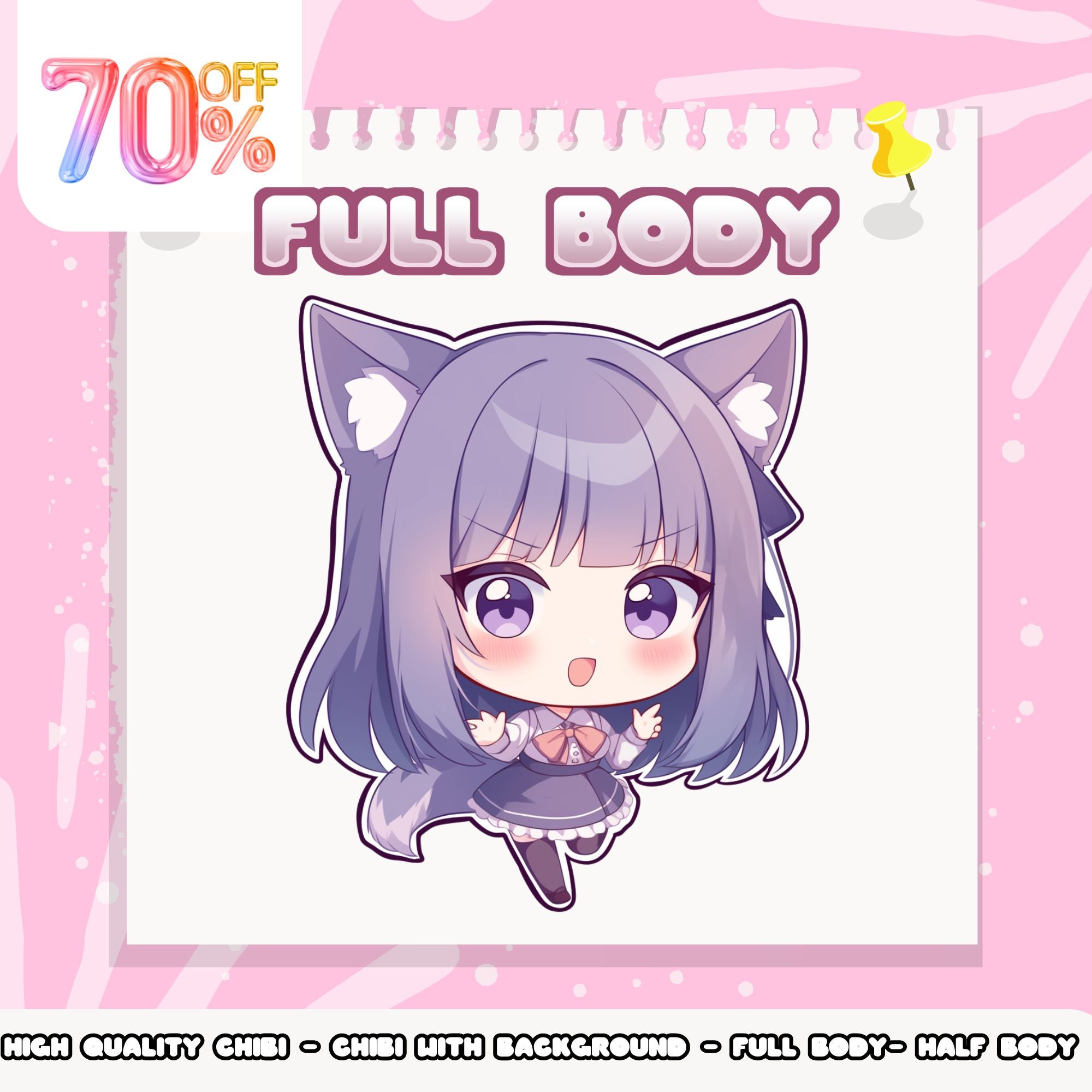 Custom Chibi Anime Chibi Character Chibi Logo Cute Chibi Chibi Emotes ...