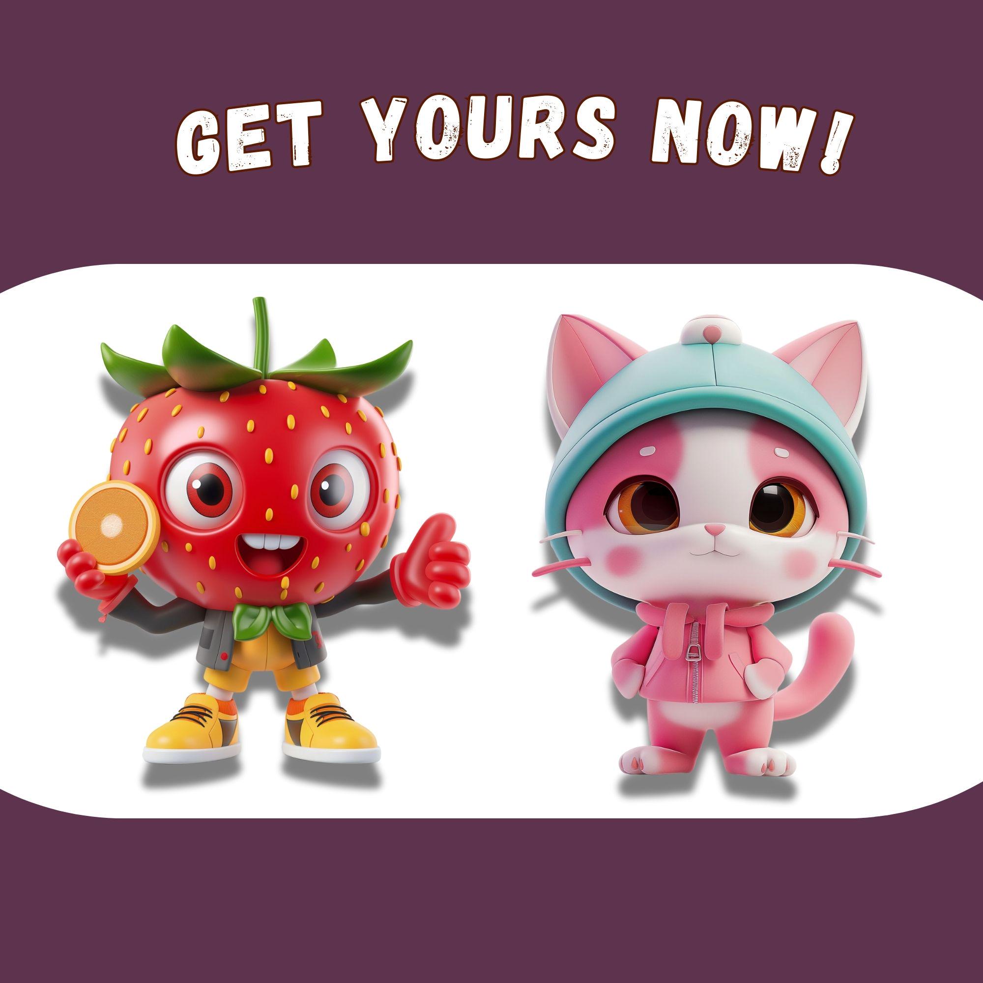 Custom Cute 3D Models, 3D Chibi, 3D Animals, 3D Cartoons, 3D Character ...