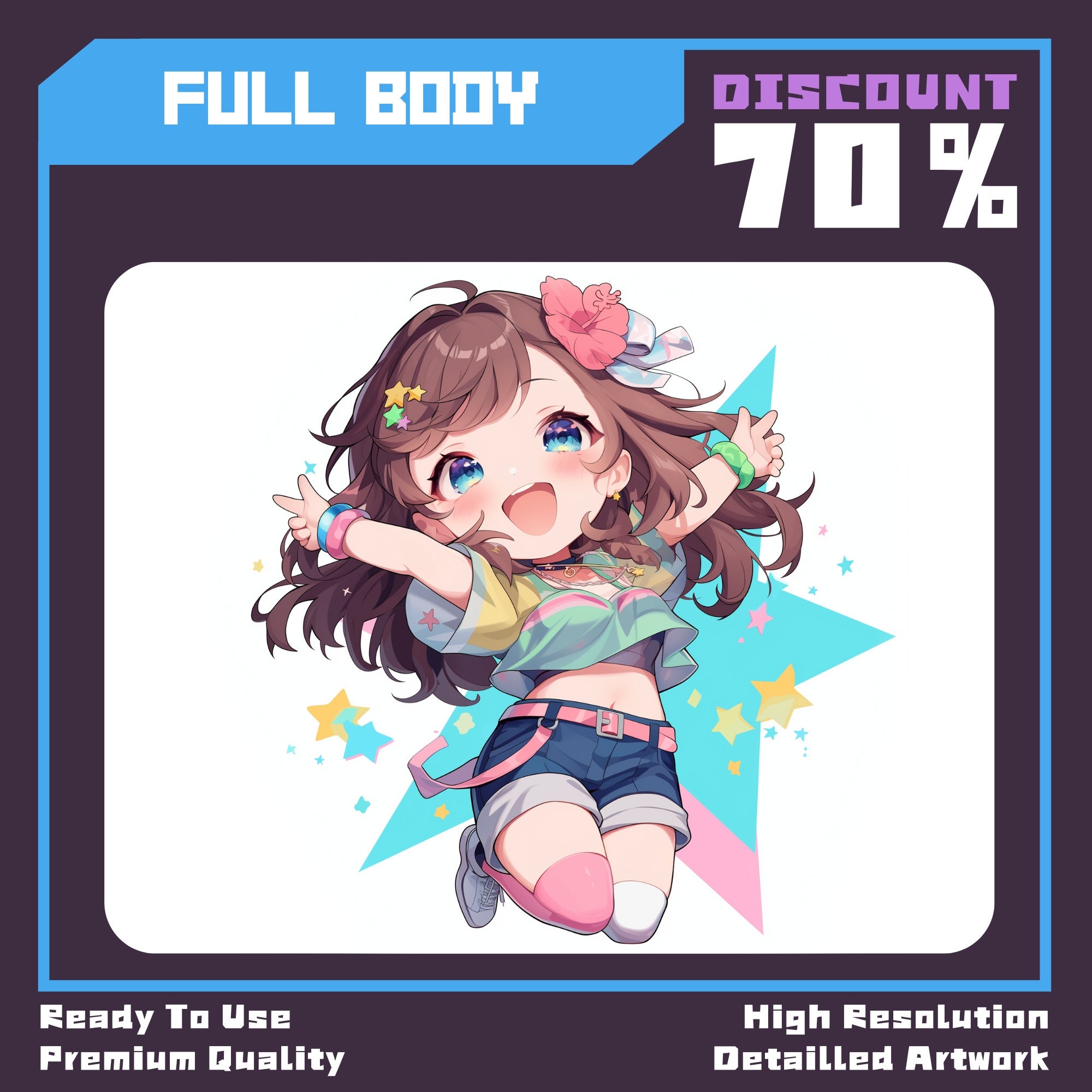 Custom Chibi Anime Chibi Character Chibi Logo Cute Chibi Chibi Emotes ...