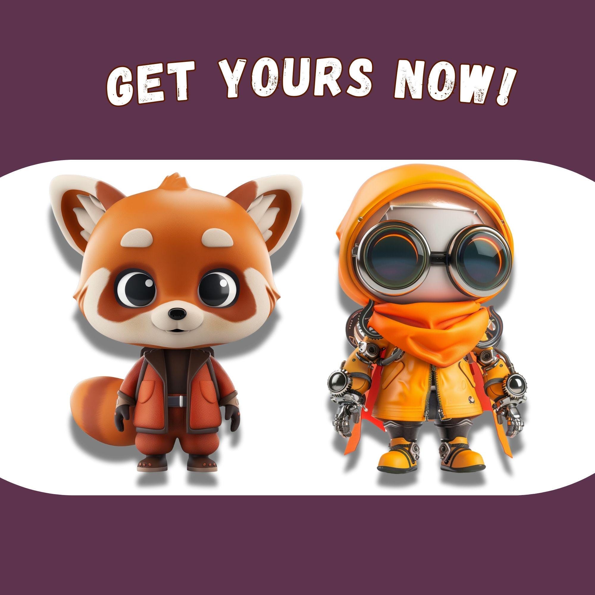 Custom Cute 3D Models, 3D Chibi, 3D Animals, 3D Cartoons, 3D Character ...