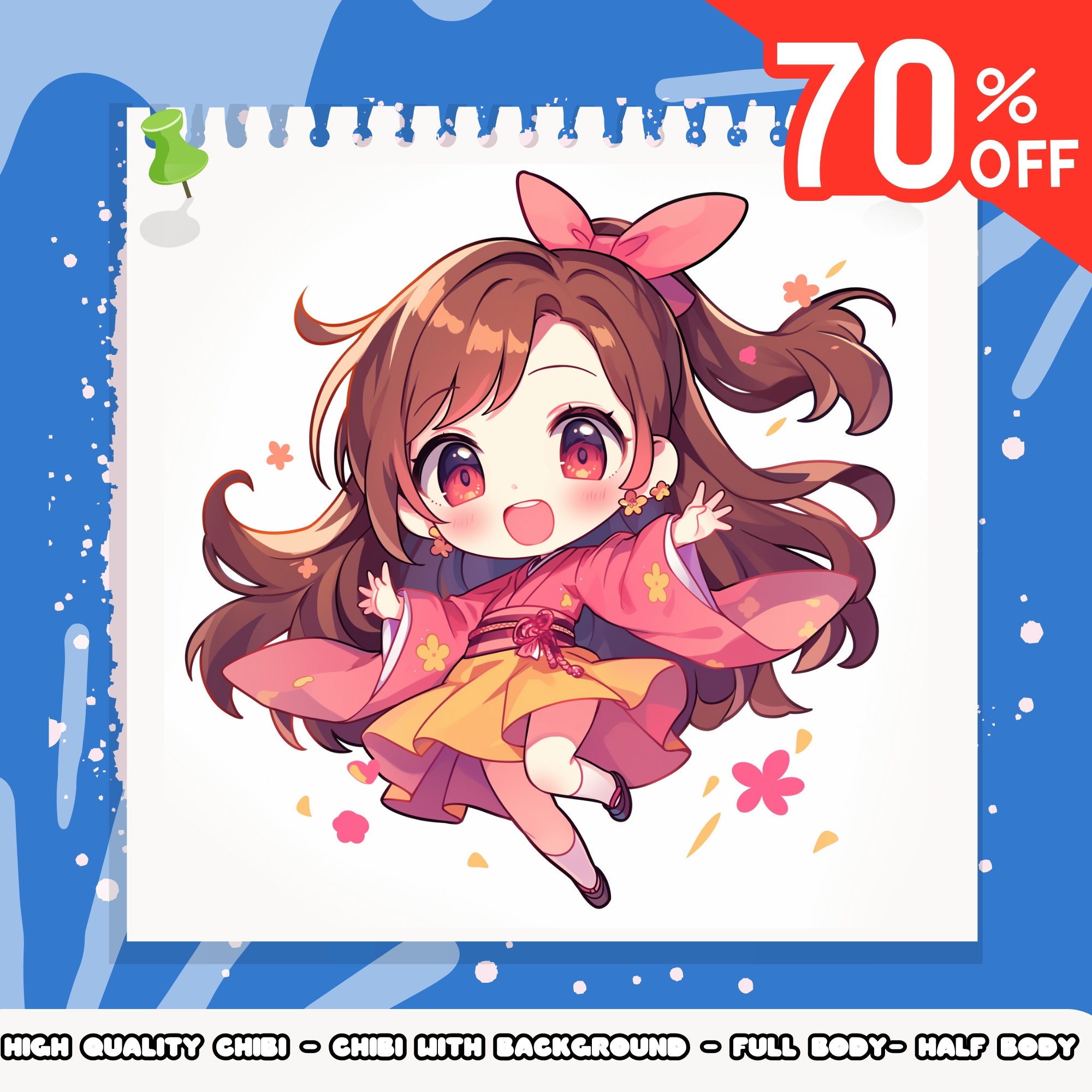 Custom Chibi Anime Chibi Character Chibi Logo Cute Chibi Chibi Emotes ...
