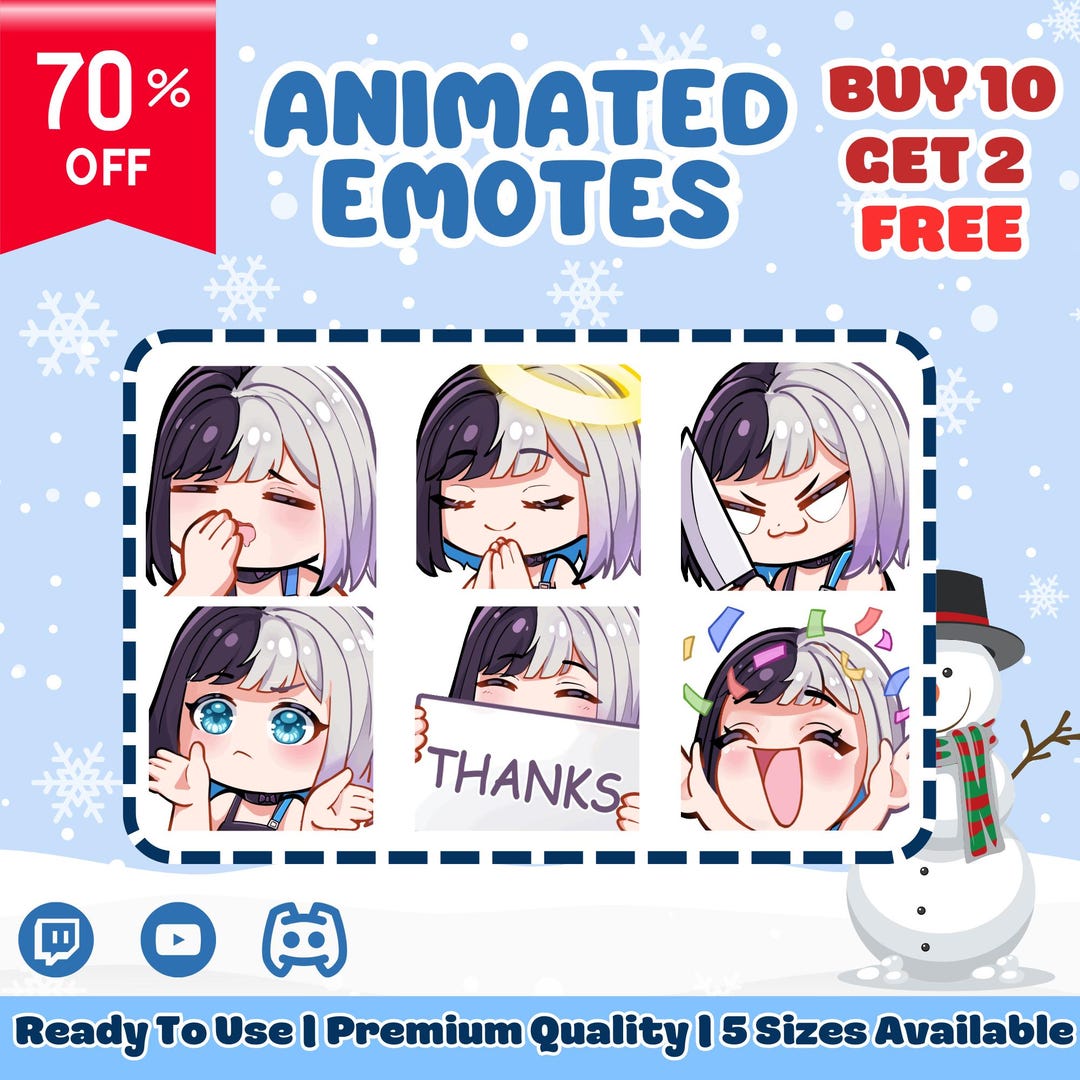 High Quality Custom Emotes, Cute Chibi Emotes, Custom Emotes, Twitch ...