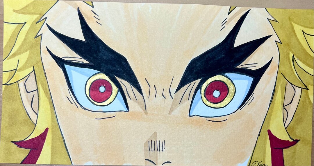 Flame Hashira Eyes From Demon Slayer - Etsy
