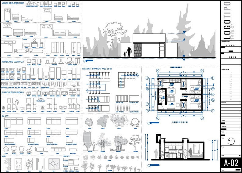 AUTOCAD TEMPLATE - Etsy