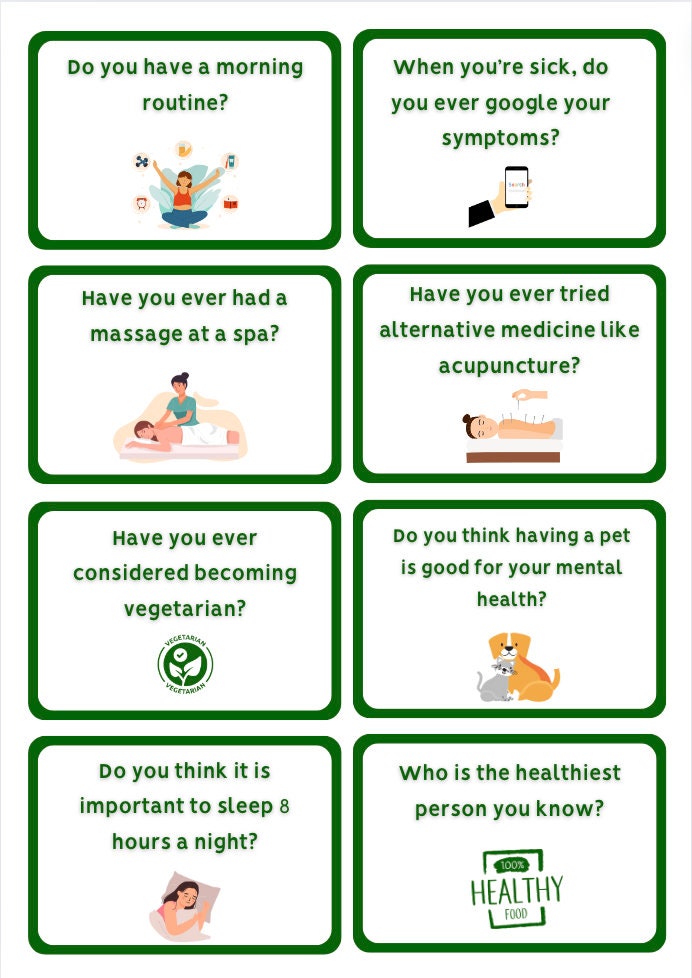 ESL Speaking Question Cards for Adults and Teenagers - Fun English ...