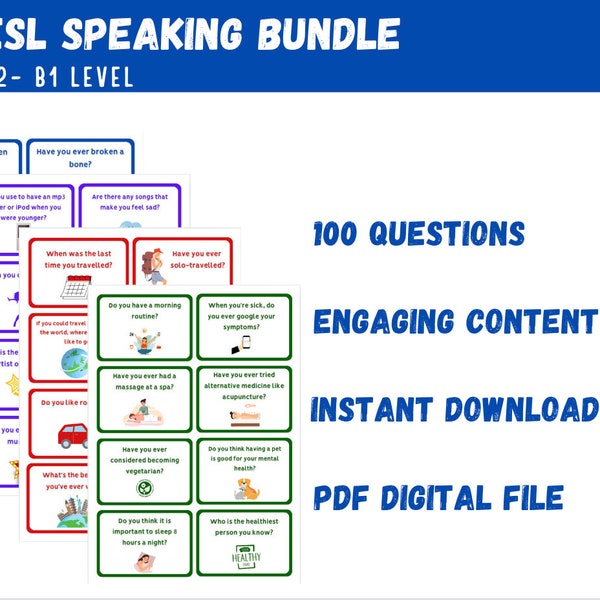 English Level A2 - Etsy