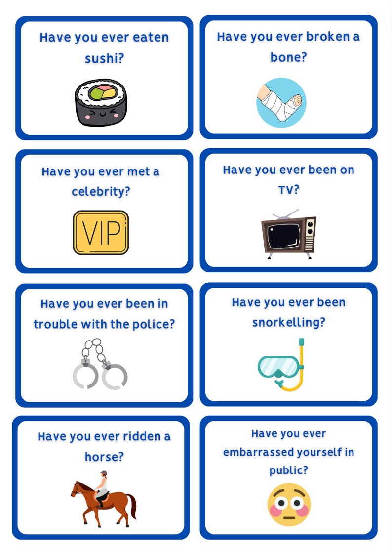 ESL Speaking Question Cards for Adults and Teenagers - Fun English ...