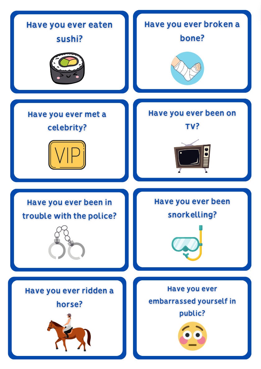 ESL Speaking Question Cards for Adults and Teenagers - Fun English ...