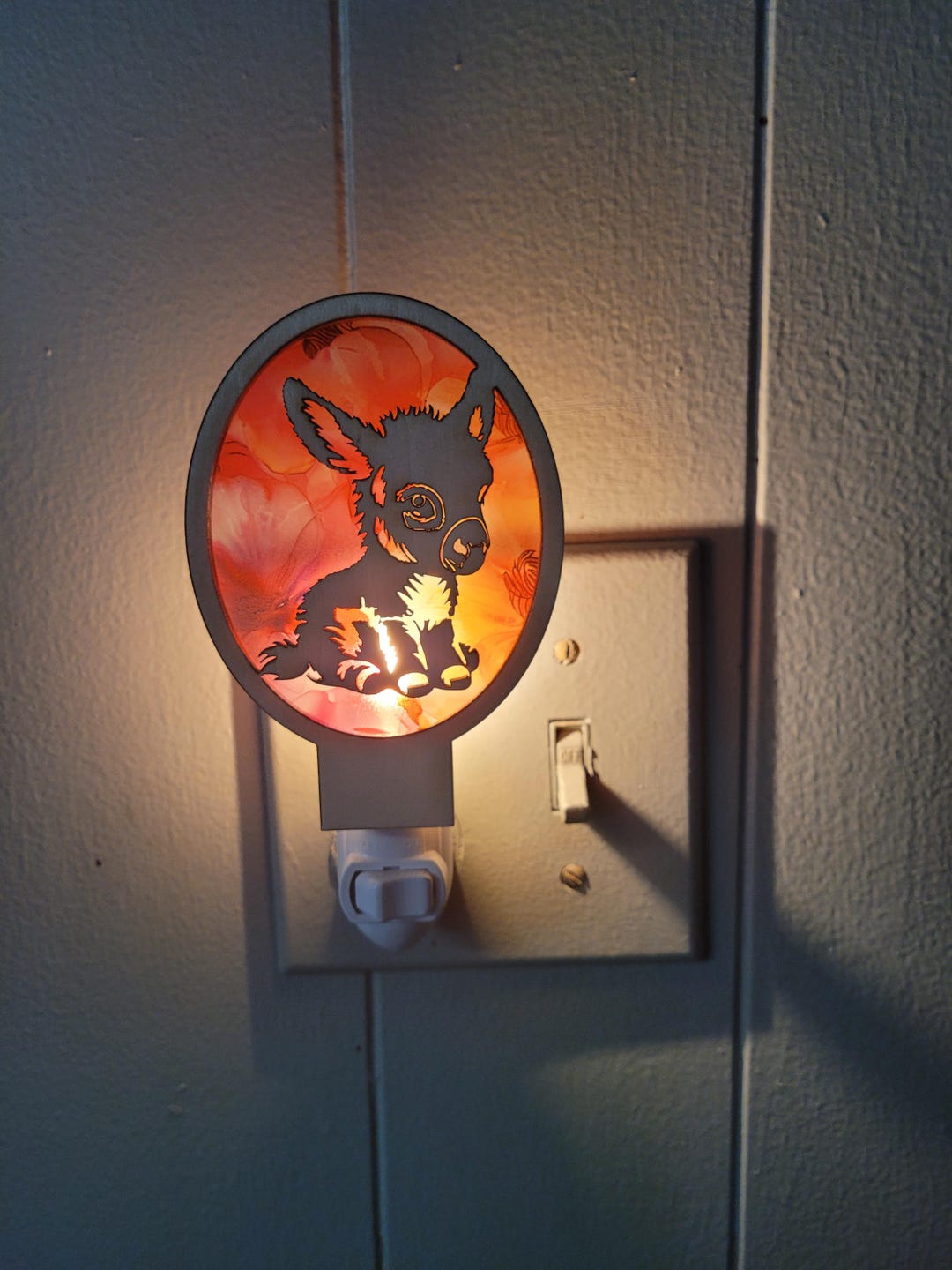Donkey LED Nightlight - Cute Baby Gift Idea - Etsy