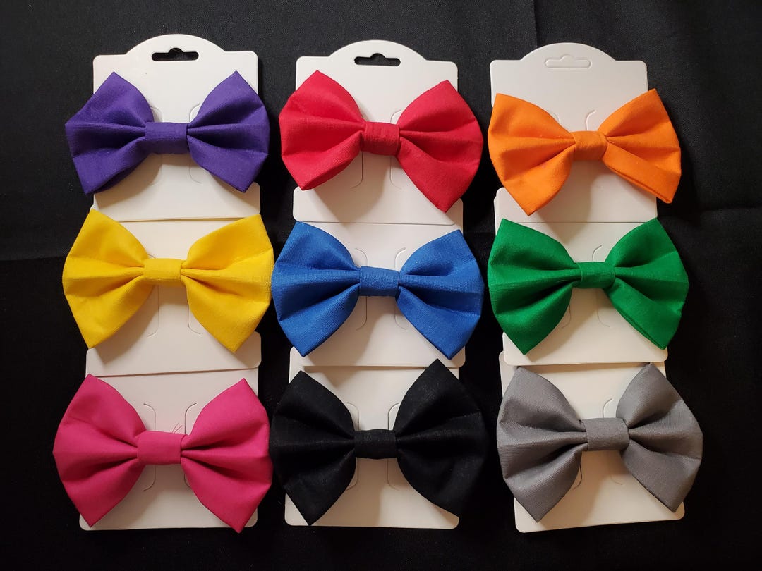 Pet Collar Bows - Solid Colors - Etsy