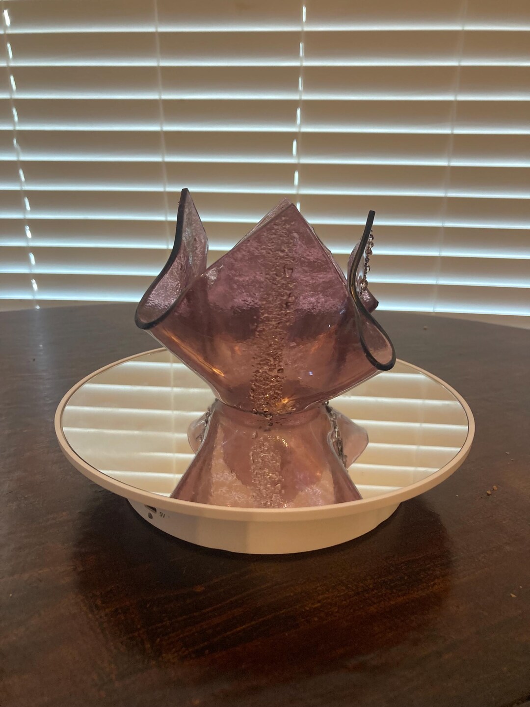 Glass Art Purple Draped Sconce - Etsy