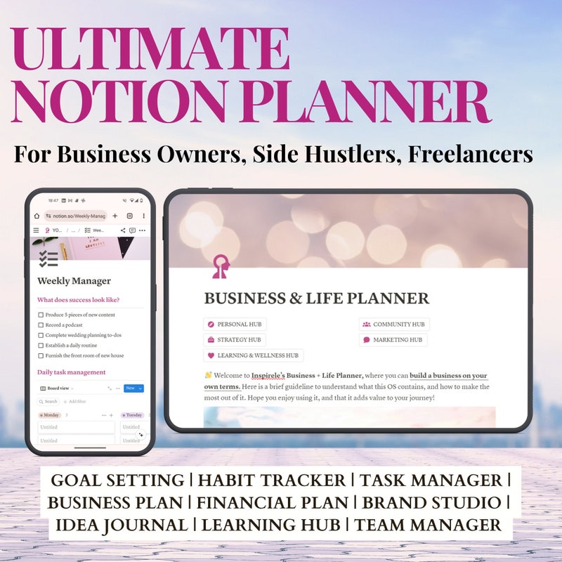 Notion Side Hustle - Etsy