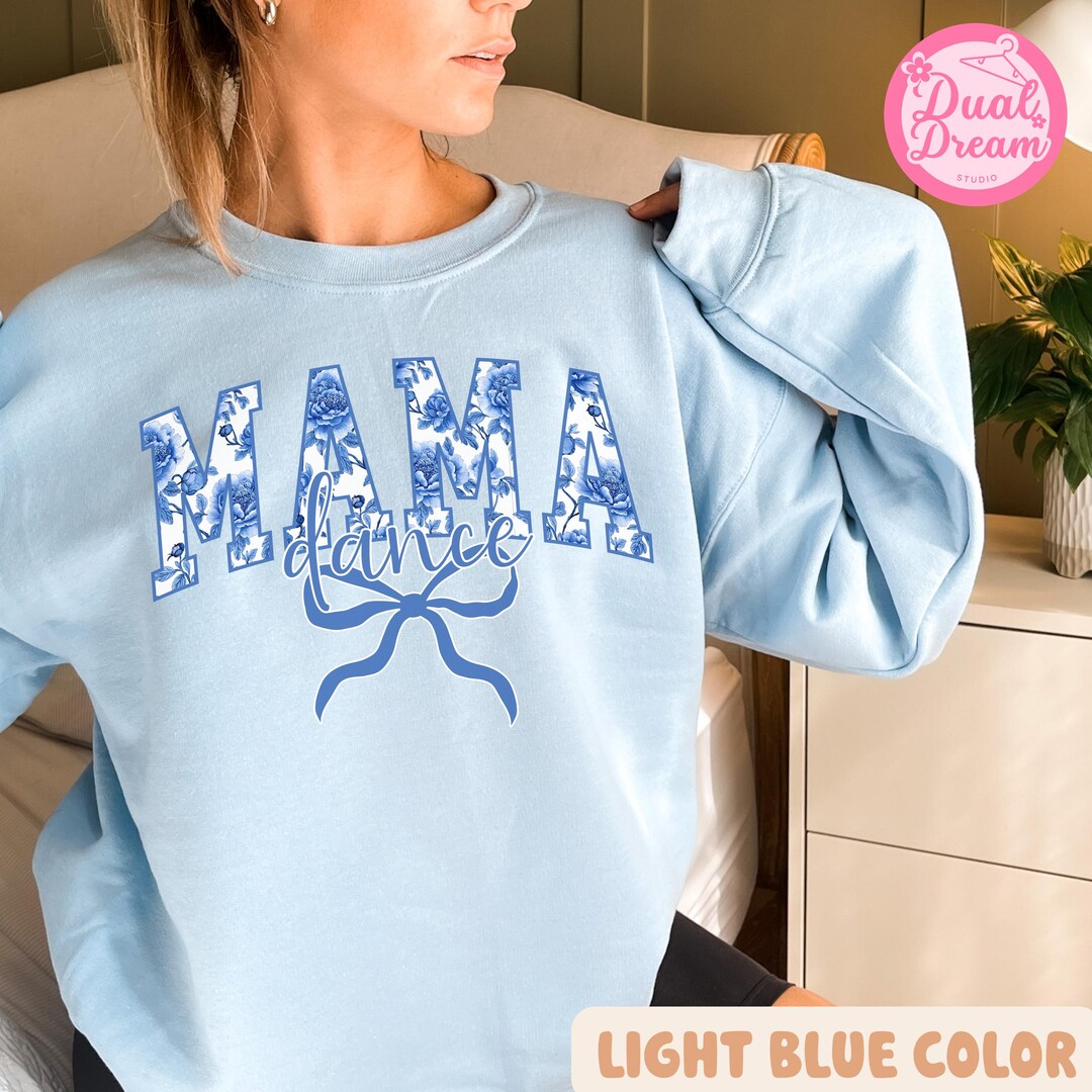 Coquette Dance Mama Floral Chinoiserie Sweatshirt, Cottagecore Dance ...