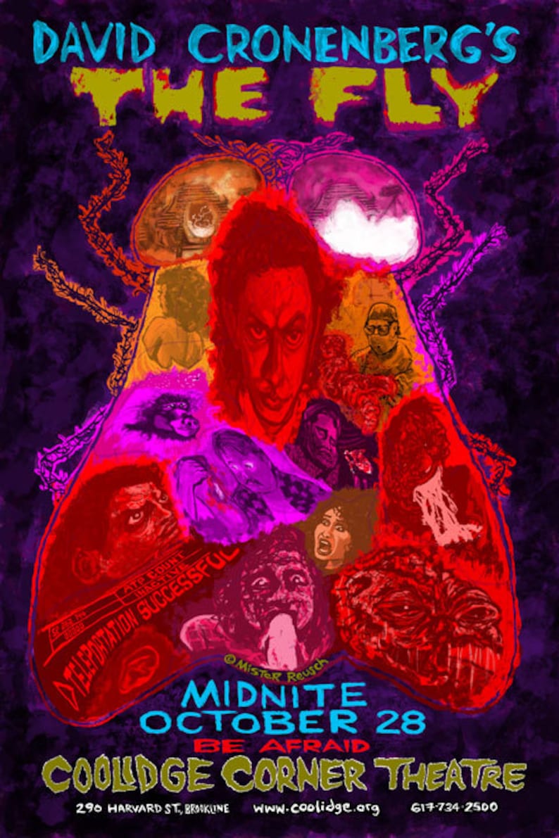 David Cronenberg's THE FLY Movie Poster for Coolidge - Etsy