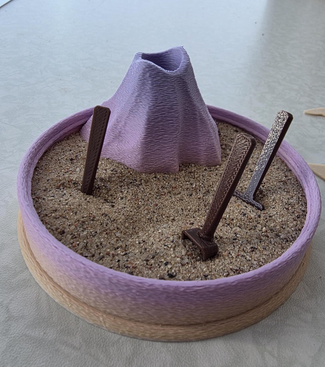 Interactive Mini Zen Sand Garden With Tools – Textured Desk Sandbox - Etsy
