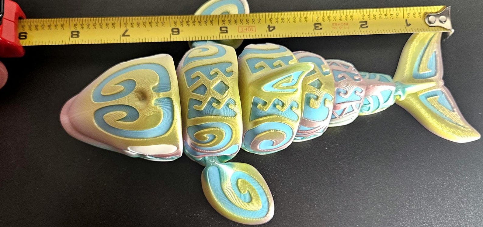 Extra Large Orca / Killer Whale Fancy Colored Articulating Toy ...