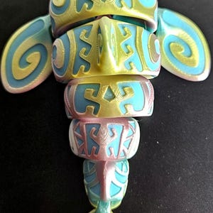 Extra Large Orca / Killer Whale Fancy Colored Articulating Toy ...