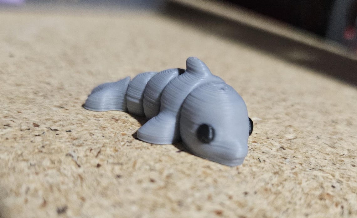 Dolphin Fidget Toy – 3D Printed Articulated Desk Pet | Dalia the ...