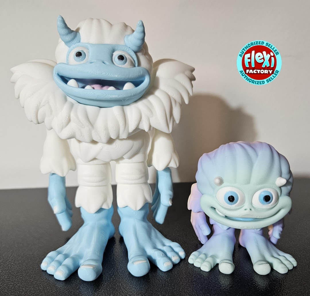 3D Printed Yeti Fidget Toy – Articulated Snowman Figure | Freddie the ...