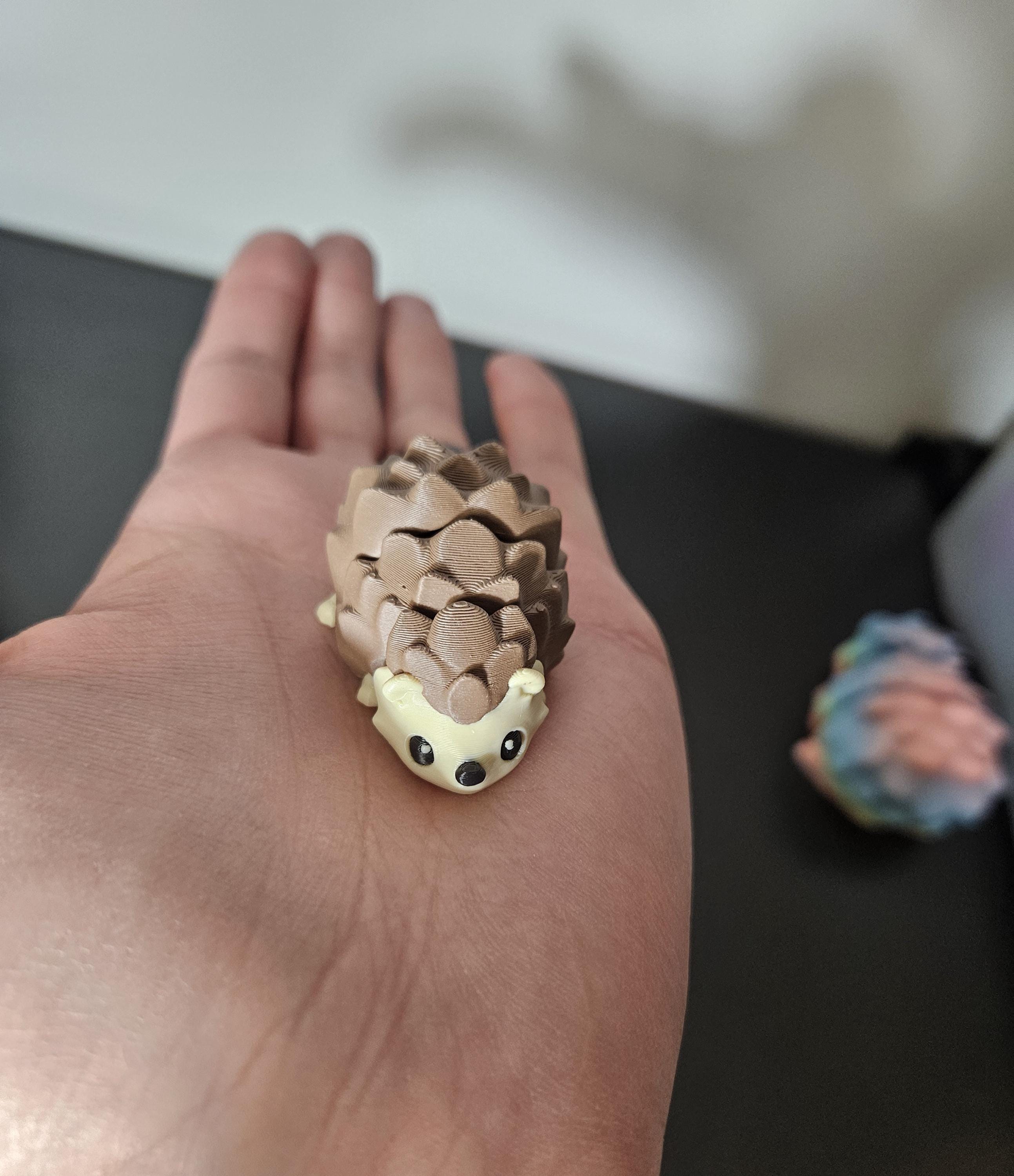 3D Printed Articulated Hedgehog Fidget Toy: Keychain & Magnet - Etsy