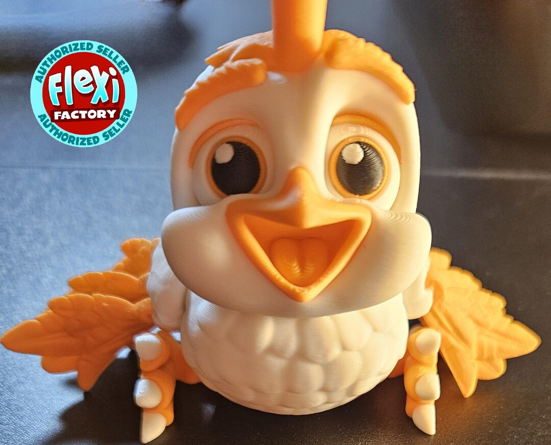 Chester the Chicken Articulating Toy & Flexible Display Figure Flexi ...