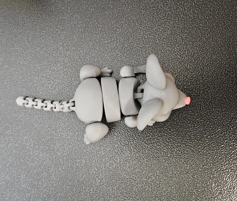 Articulated Mouse Fidget Toy – 3D Printed Sprouse the Mouse | Cheese ...