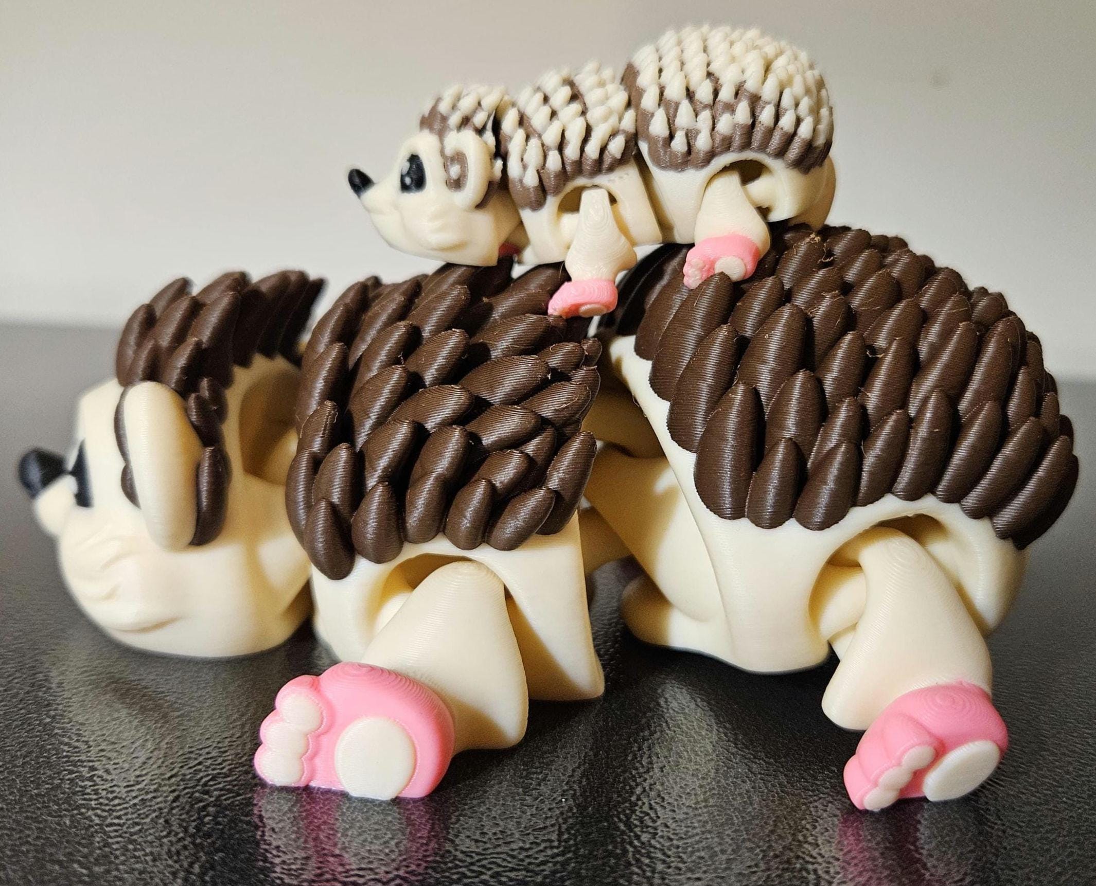 Hedgehog Fidget Toy – 3D Printed Articulated Figure | Magnet & Keychain ...