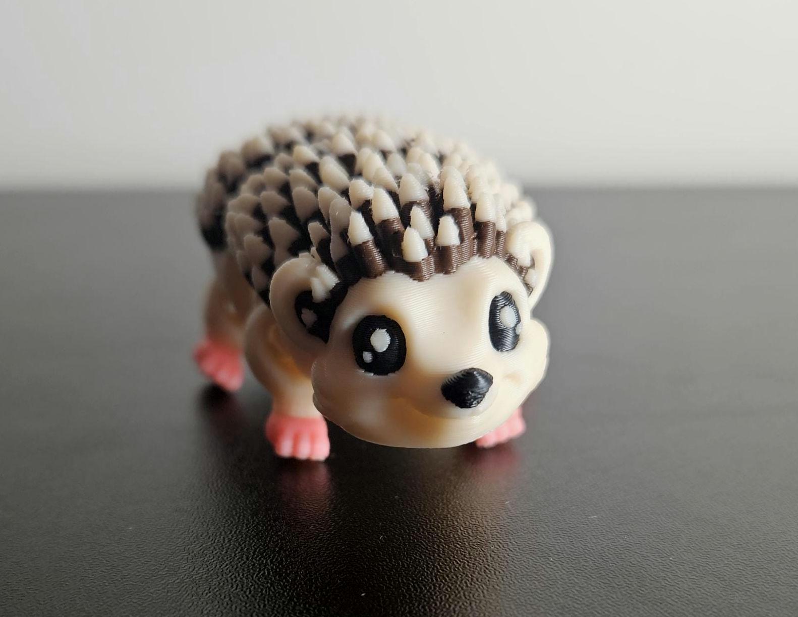Hedgehog Fidget Toy – 3D Printed Articulated Figure | Magnet & Keychain ...