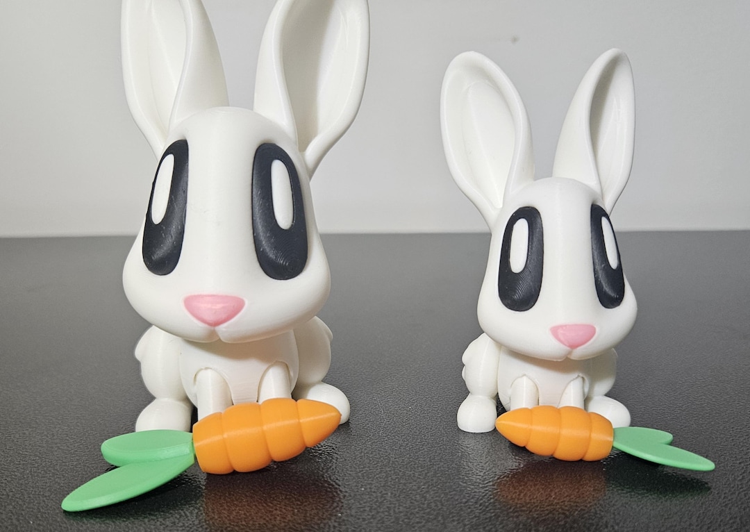 Bunny Rabbit Fidget Toy – 3D Printed Articulated Rabbit | Includes Toy ...