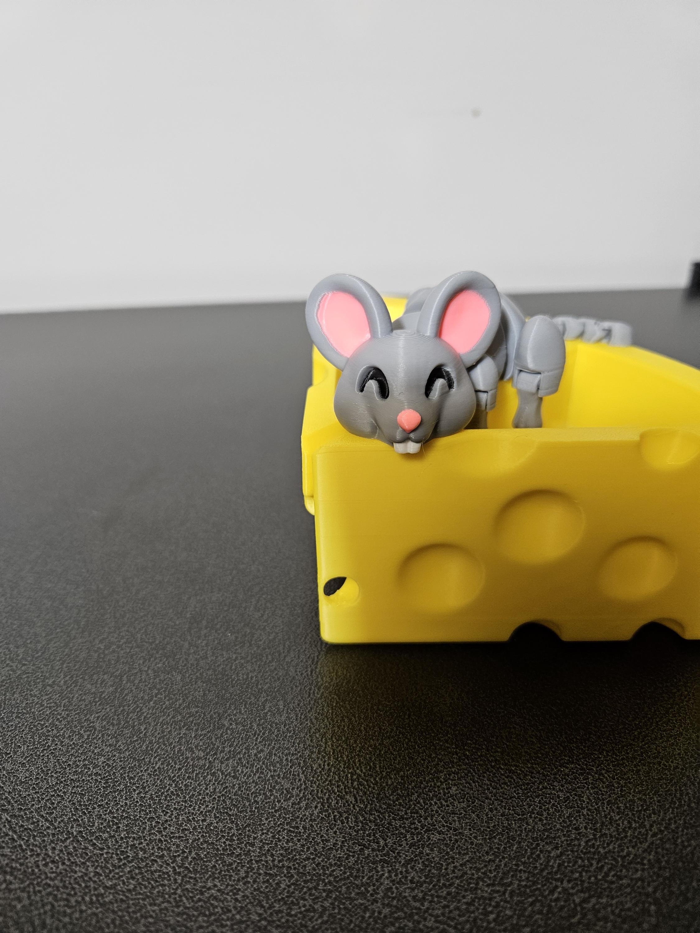 Articulated Mouse Fidget Toy – 3D Printed Sprouse the Mouse | Cheese ...