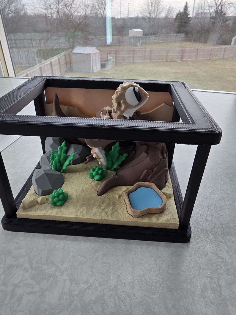 Bearded Dragon Fidget Toy – 3D Printed Spotted Dragon With Playset ...