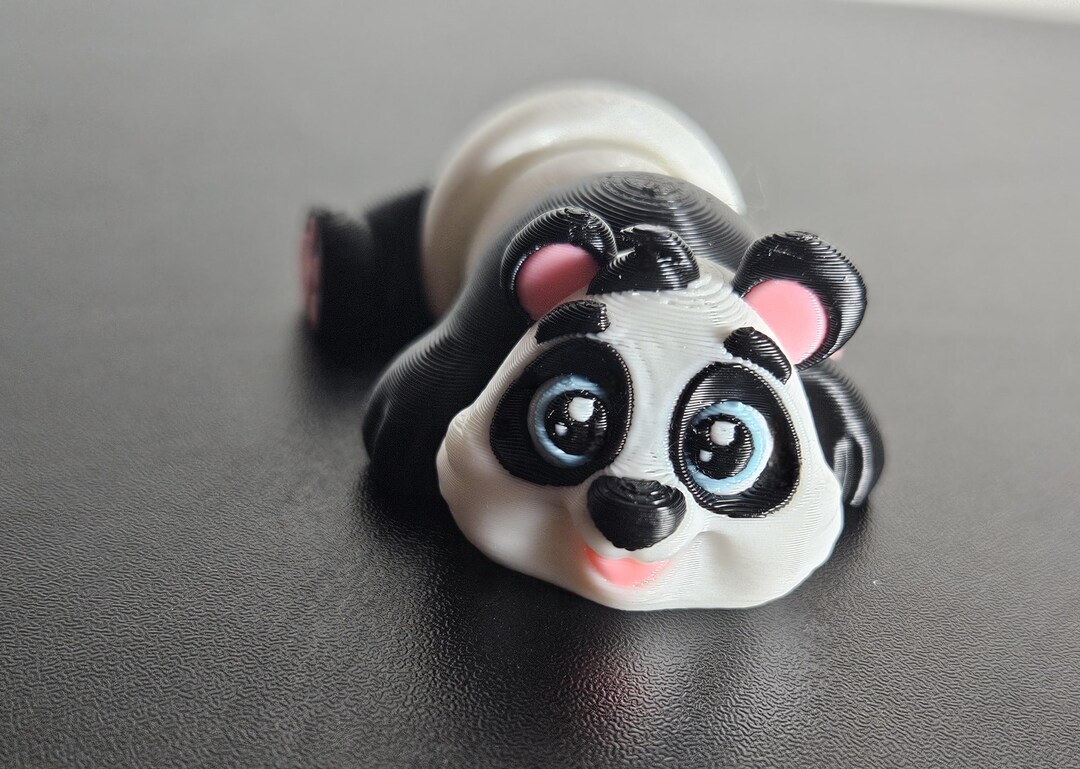 Panda Fidget Toy – 3D Printed Articulated Bear | Magnet & Keychain ...