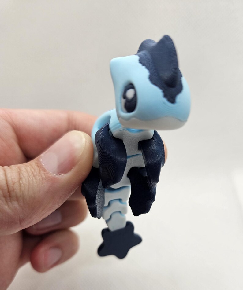 3D Printed Articulated Loch Ness Monster Fidget Toy - Desk Buddy - Etsy