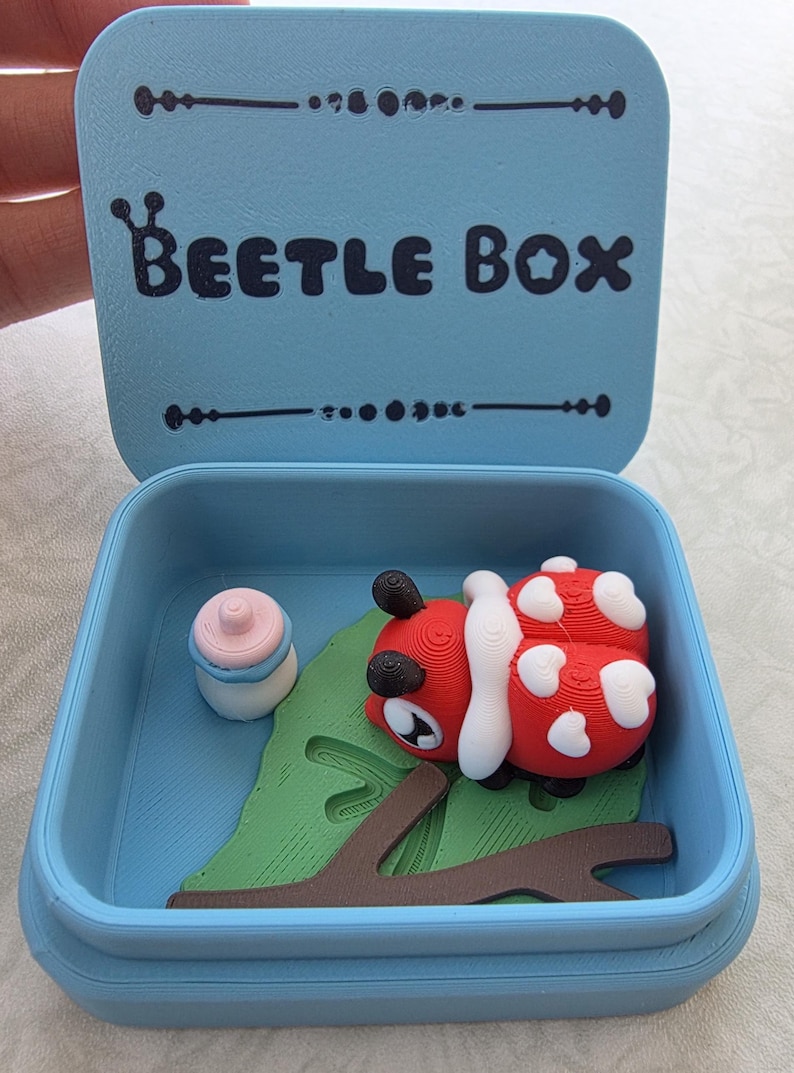Lady Bug Beetle Box Set – 3D Printed Love-bug Toy Gift With Mini Box - Etsy