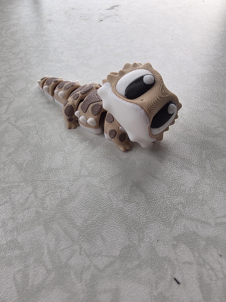 Bearded Dragon Fidget Toy – 3D Printed Spotted Dragon With Playset ...