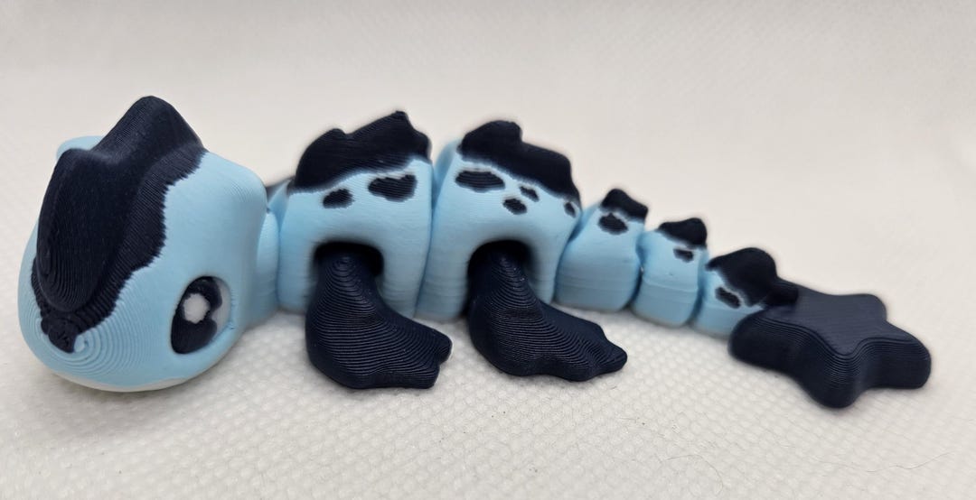 3D Printed Articulated Loch Ness Monster Fidget Toy - Desk Buddy - Etsy