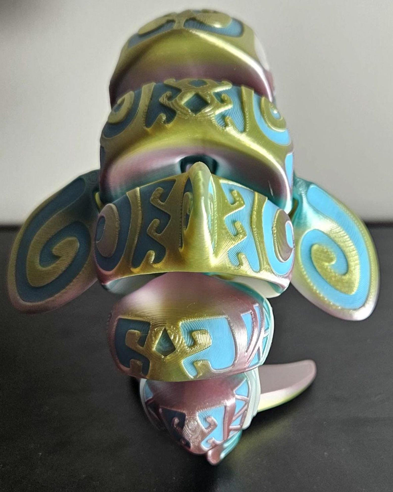 Extra Large Orca / Killer Whale Fancy Colored Articulating Toy ...