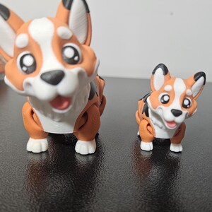 Corgi Fidget Toy – 3D Printed Articulated Dog | Toy, Magnet & Keychain ...