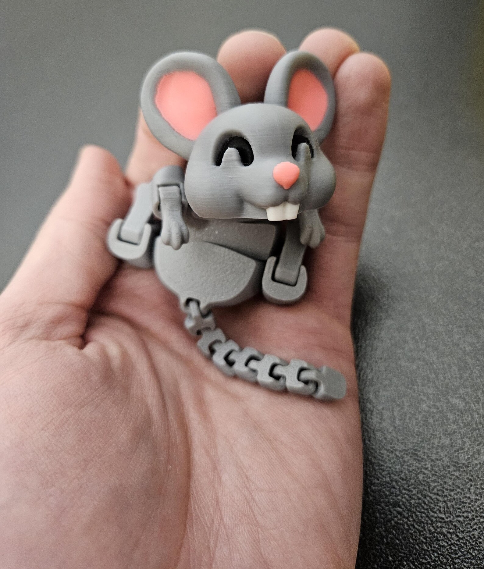 Articulated Mouse Fidget Toy – 3D Printed Sprouse the Mouse | Cheese ...