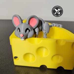 Articulated Mouse Fidget Toy – 3D Printed Sprouse the Mouse | Cheese ...
