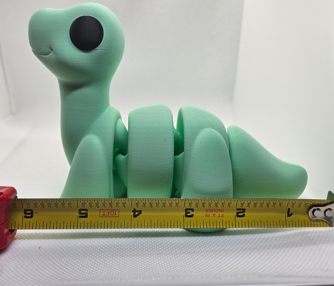 Extra Large Brontosaurus Articulating Dinosaur Toy 3D Printed Flexible ...