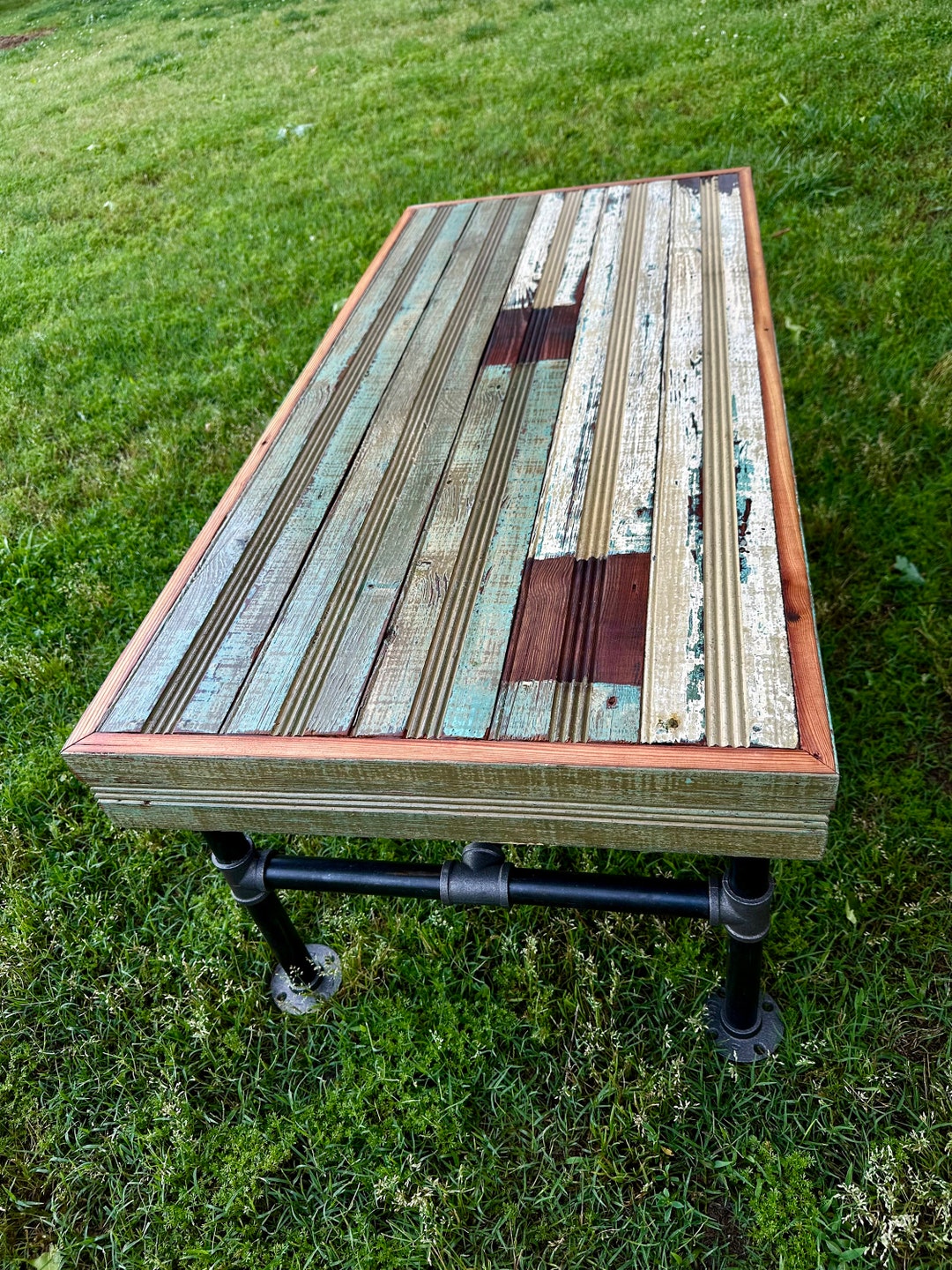 Rare 4 Beadboard Coffee Table Refurbished Wainscoting With Original ...