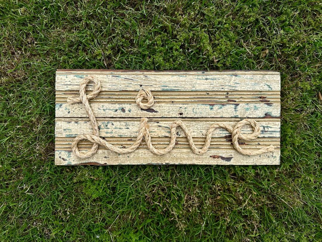 Reclaimed Wainscoting Bead Board rare 4 Beads Decor Signs, Customizable ...