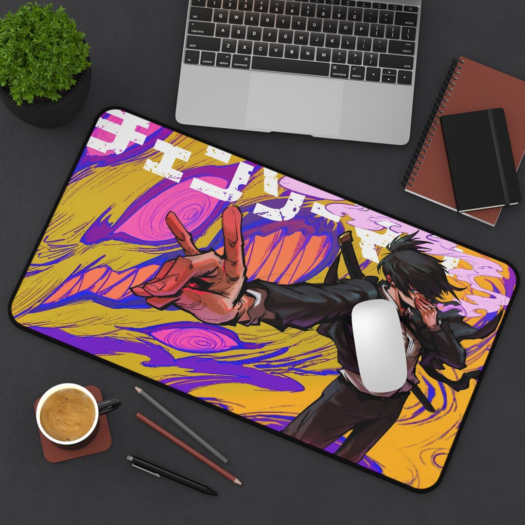Chainsaw Man Aki Desk Mat | Anime Mouse Pad | Gift Anime Desk Mat ...