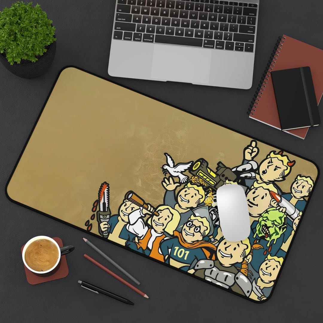 Fallout Mouse Pad Gaming Desk Mat Customized Mouse Pad Chic Desk Decor ...