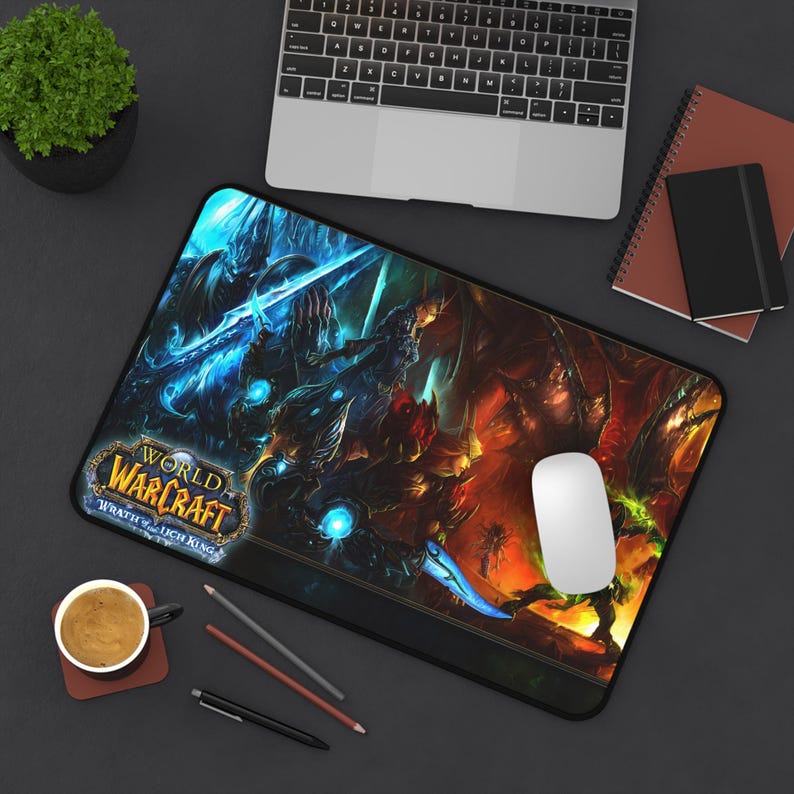 World of Warcraft Wrath of the Lich King Mousepad | Wow Desk Mat | Gift ...