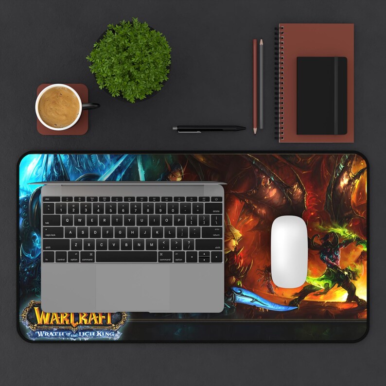 World of Warcraft Wrath of the Lich King Mousepad | Wow Desk Mat | Gift ...